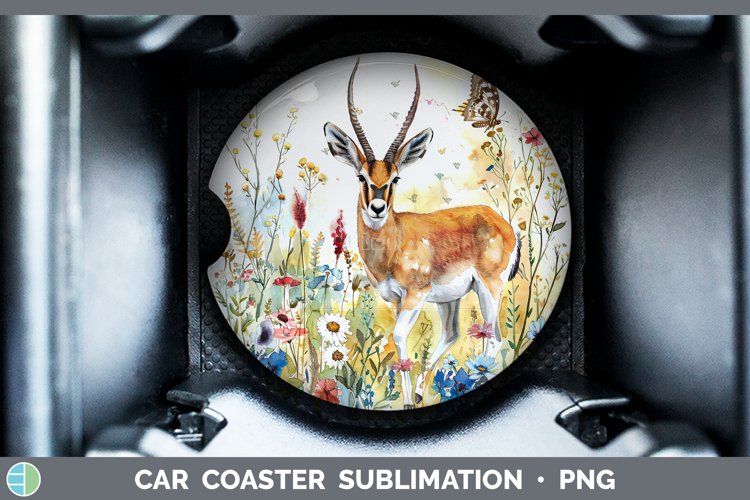 Exotic Animals Antelope Car Coaster Sublimation Coaster Desi