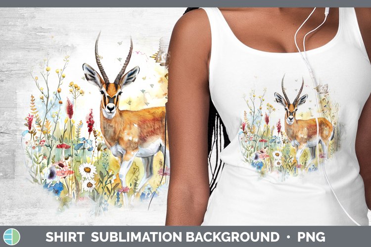 Exotic Animals Antelope Shirt Sublimation Sublimation Backgr