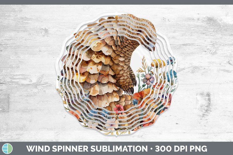 Exotic Animals Pangolin Wind Spinner Sublimation Spinner Des