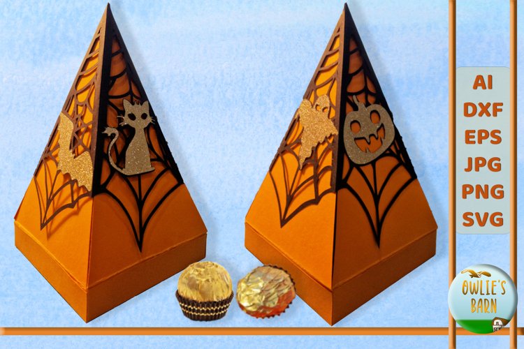 Exploding Halloween Pyramid Box