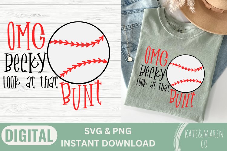 Baseball mom SVG | Softball Mom SVG | OMG Becky SVG