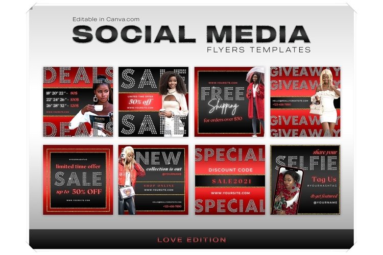 Social Media Flyers Template - Instagram Canva (1877955)