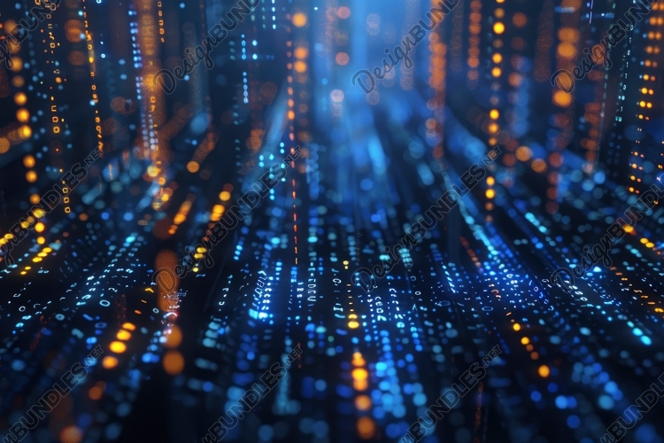 Digital Binary Code Background Wallpaper