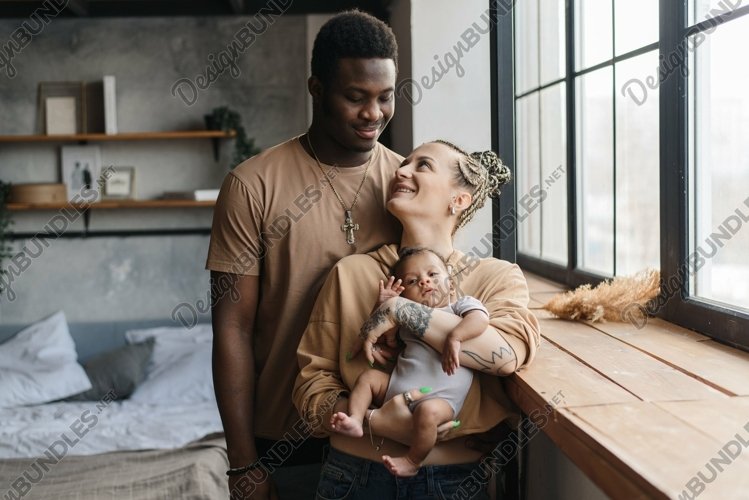 Emotional family lovely moment.