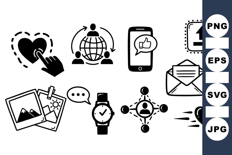 Vector Social Media Icon for Digital Projects