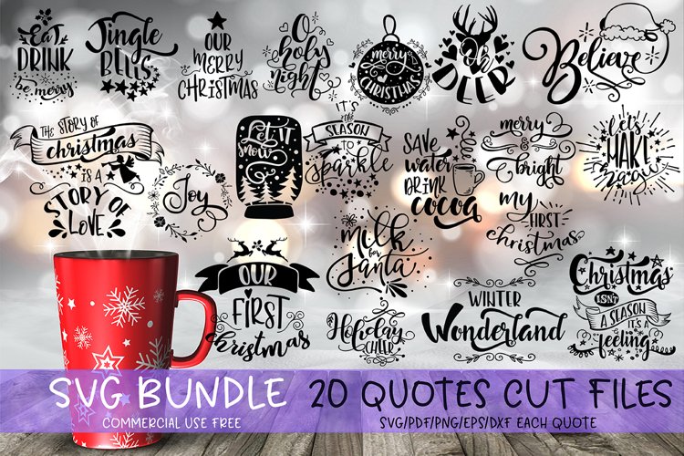 Christmas bundle Let it snow Merry Christmas (171773)