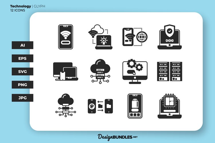 Technology - Glyph Style| Icons