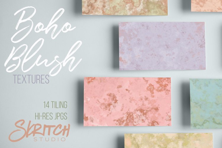 Boho Blush Seamless Textures 14 Tileable Digital Papers (1211432 ...