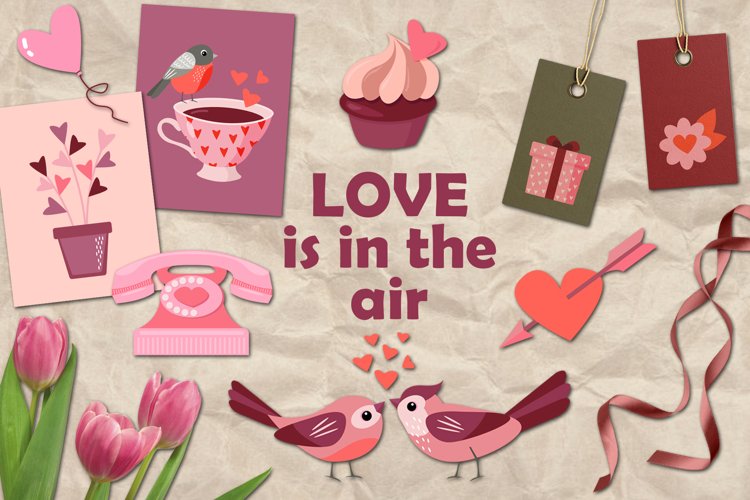 Love is in the air (1139511) | Illustrations | Design Bundles