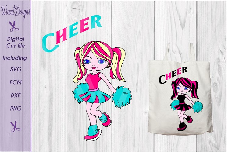 Cheerleader, character, cartoon cut files (36522) | SVGs | Design Bundles