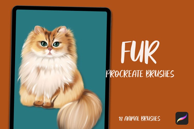 18 Fur brushes for Procreate, Animal hair brushes (1234805) | Procreate ...