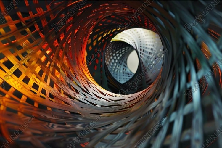 Abstract tunnel is showing a light at the end of the infinit