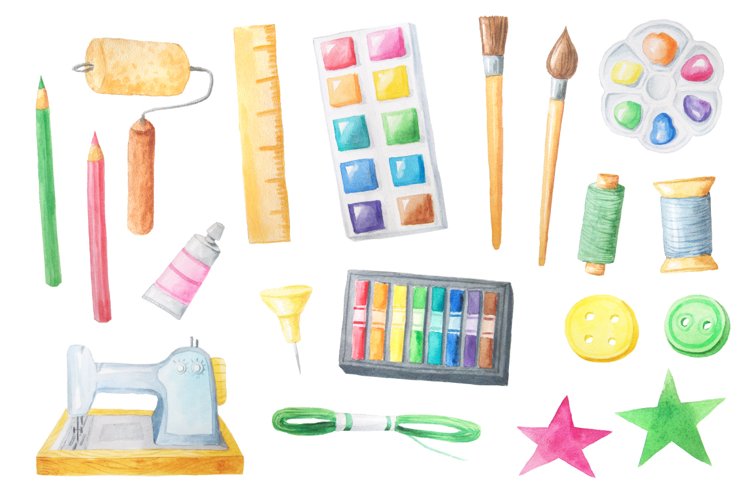 Free Illustrations download - Watercolor Craft Collection | Free Design ...