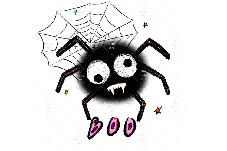 Spider Boo Halloween PNG, Spider Web Graphics, Boo SVG (890363 ...