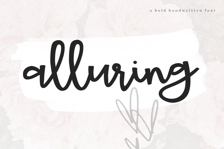 Alluring - A Bold Script Font (161576) | Script Fonts | Font Bundles