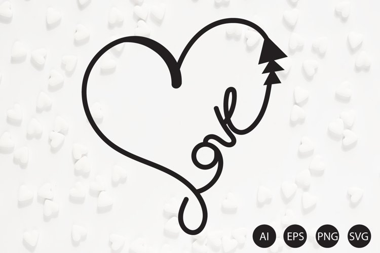 Love Text In Heart Shape Vector Ai Eps Svg 316682 Printables Design Bundles