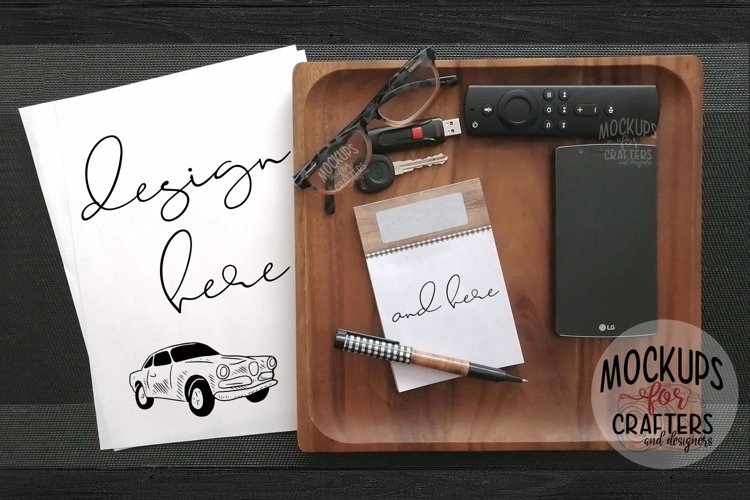 Stationery, Paper, Notepad Mock-Up