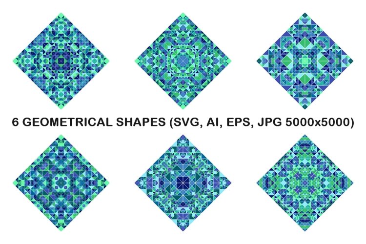 6 Mosaic Squares (338109)