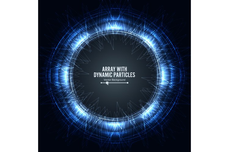 Array Vector With Splash Emitted Particles. (653706)