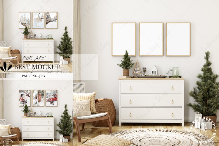 Frame Mockup Boho Christmas