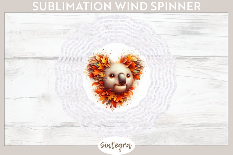 Fall Koala Animal v1 Wind Spinner Sublimation