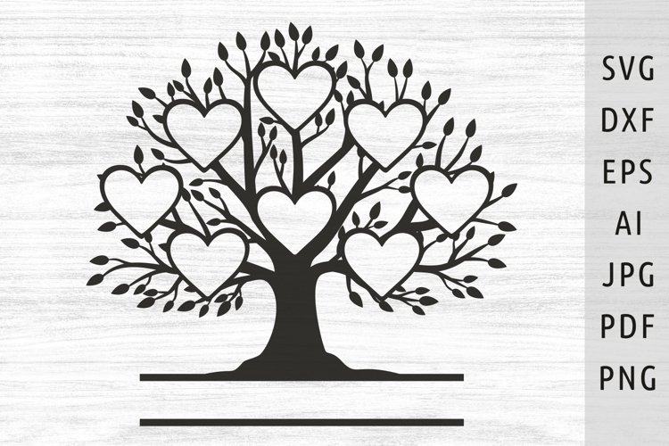 Family tree svg 8 members Family like branches on a tree svg