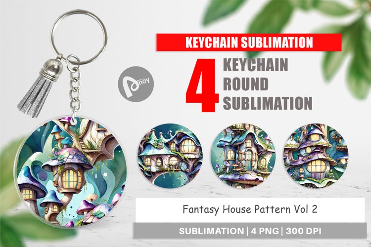 12 Bundle Keychain Sublimation Designs