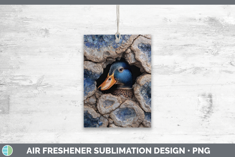 Farm Geode Duck Air Freshener Sublimation Car Freshener Desi