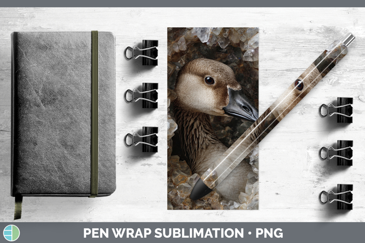 Farm Geode Goose Pen Wrap Sublimation Pen Designs