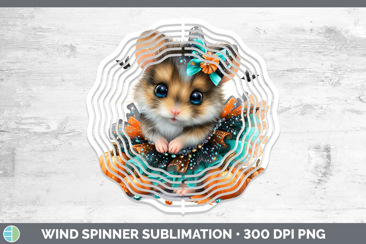 Farm Halloween Mouse Wind Spinner Sublimation Spinner Design