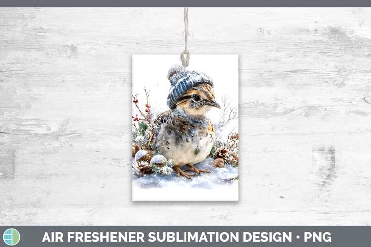 Guinea Hen Farm Winter Knit Hat Air Freshener Sublimation De