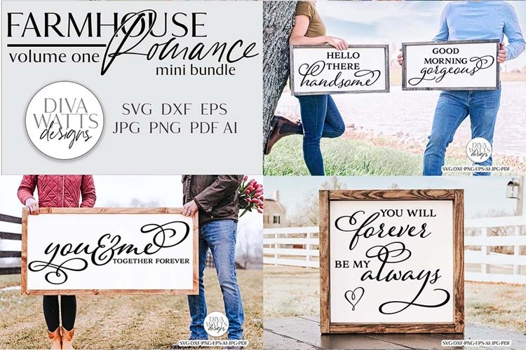 Farmhouse Romance SVG Mini Bundle