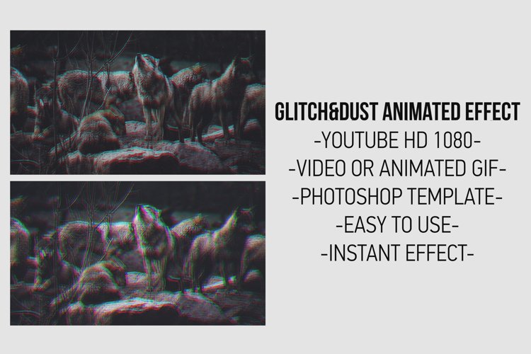 Glitch&Dust - Animated Slide Effect