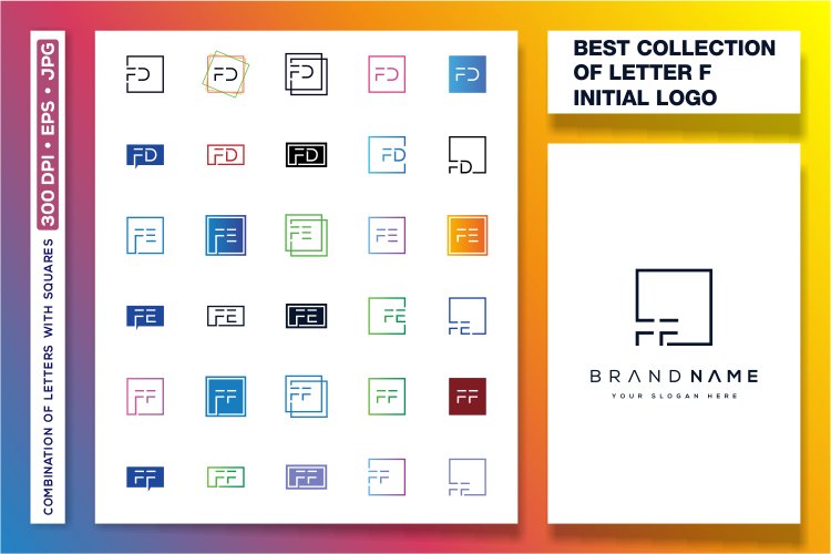 COLLECTION OF THE BEST INITIAL LETTER F LOGO (4299589)