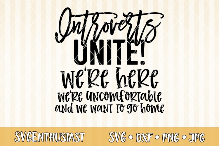 Introverts unite! We're here we're uncomfortable SVG
