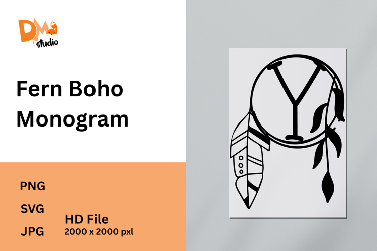 Fern Boho Monogram (5846323)
