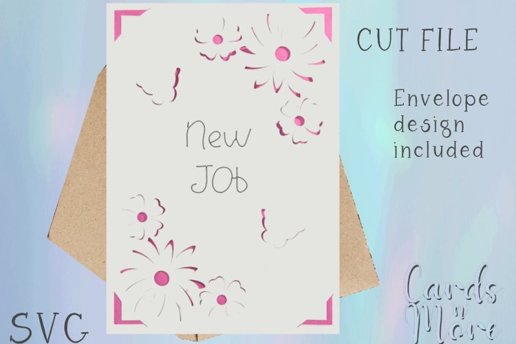 New Job, pop up, Cut card design, card making