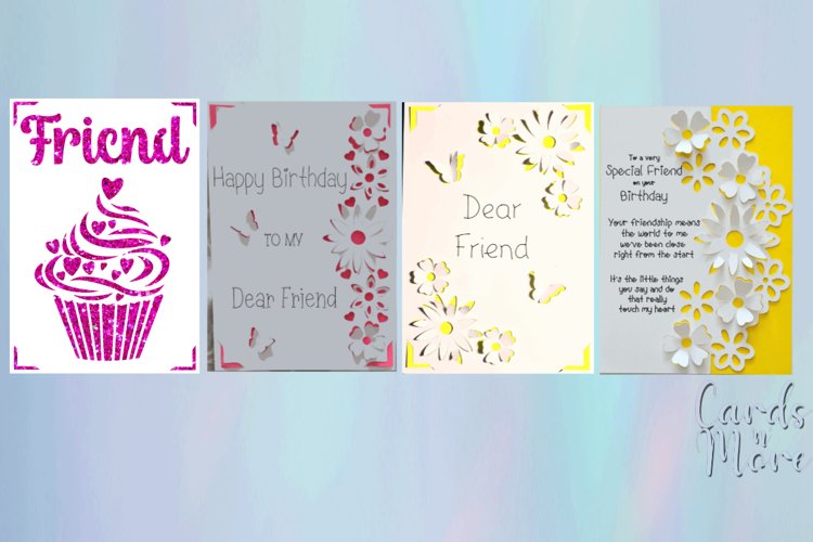 Friend Birthday cards, Card Cutting, Card design, Card (1993396 ...
