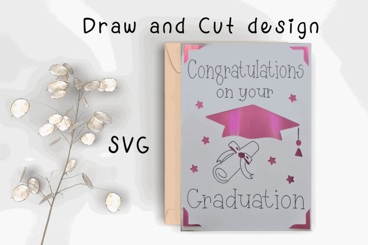 Graduation, Draw and Cut card, 3D, Card design (1983190) | Paper ...