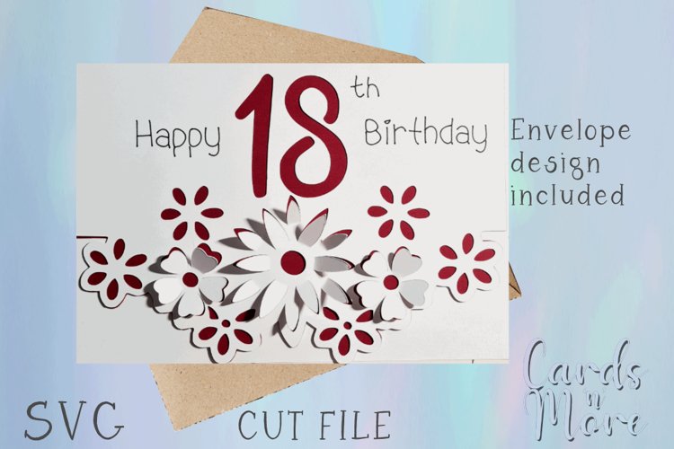 18th Birthday pop up Cut card design, (2094219) | Paper Cutting ...