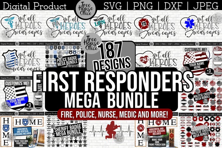First Responder Bundle, Fire Police EMS Nurse Mega Bundle
