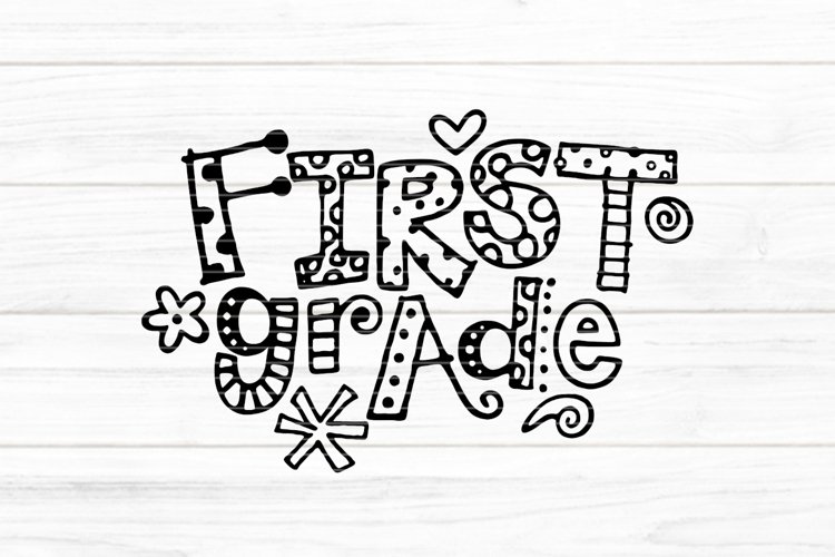 First Grade cutting file SVG DXF FCM