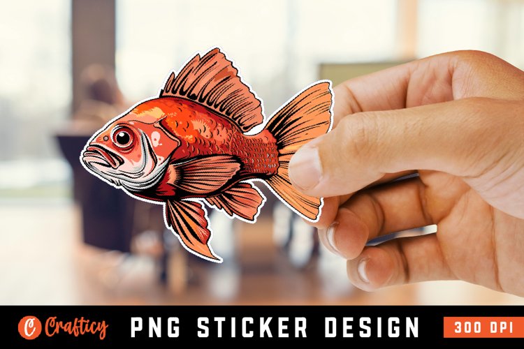 Fish Sticker,Tropical fish sticker,Aquarium fish sticker