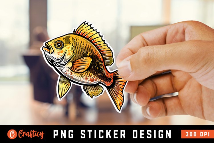 Fish Sticker,Tropical fish sticker,Cartoon fish sticker