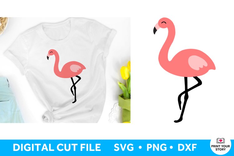 Flamingo SVG file for Cricut and Silhouette
