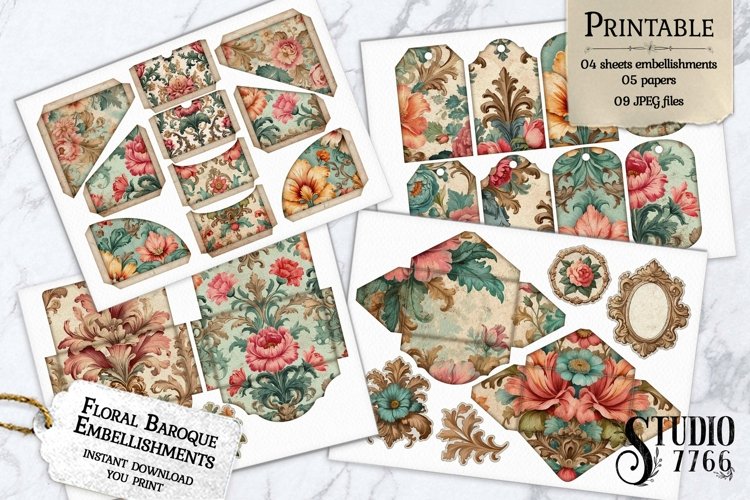 Floral Baroque Embellishments