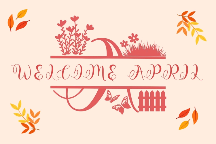 Floral Cute Monogram (5470157)