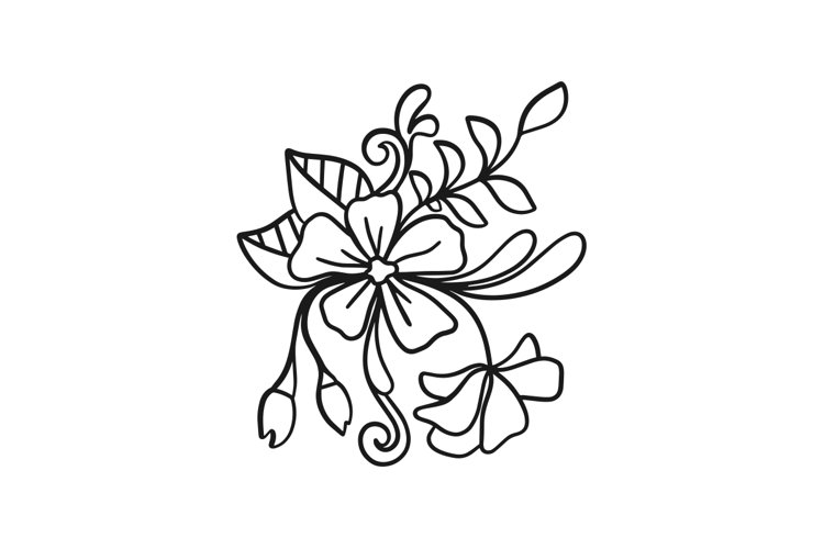 Floral Element SVG Cut File