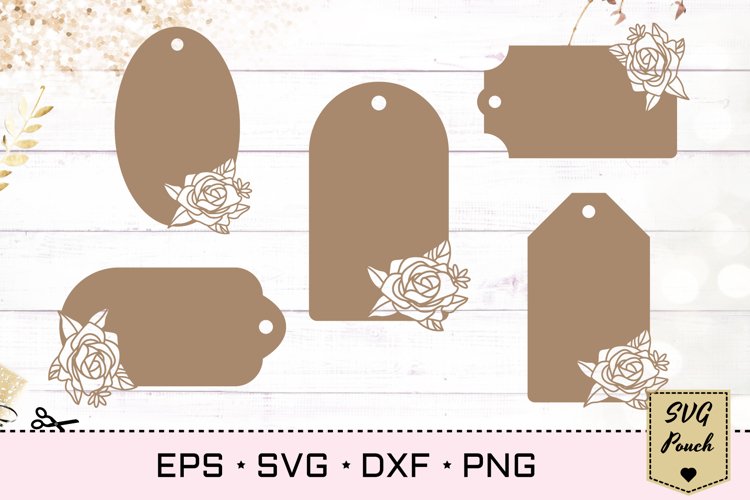 Floral tags SVG (1665826)