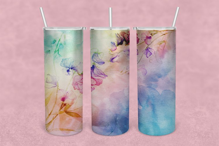 Floralis Tumbler Sublimation Design for 20oz wrap